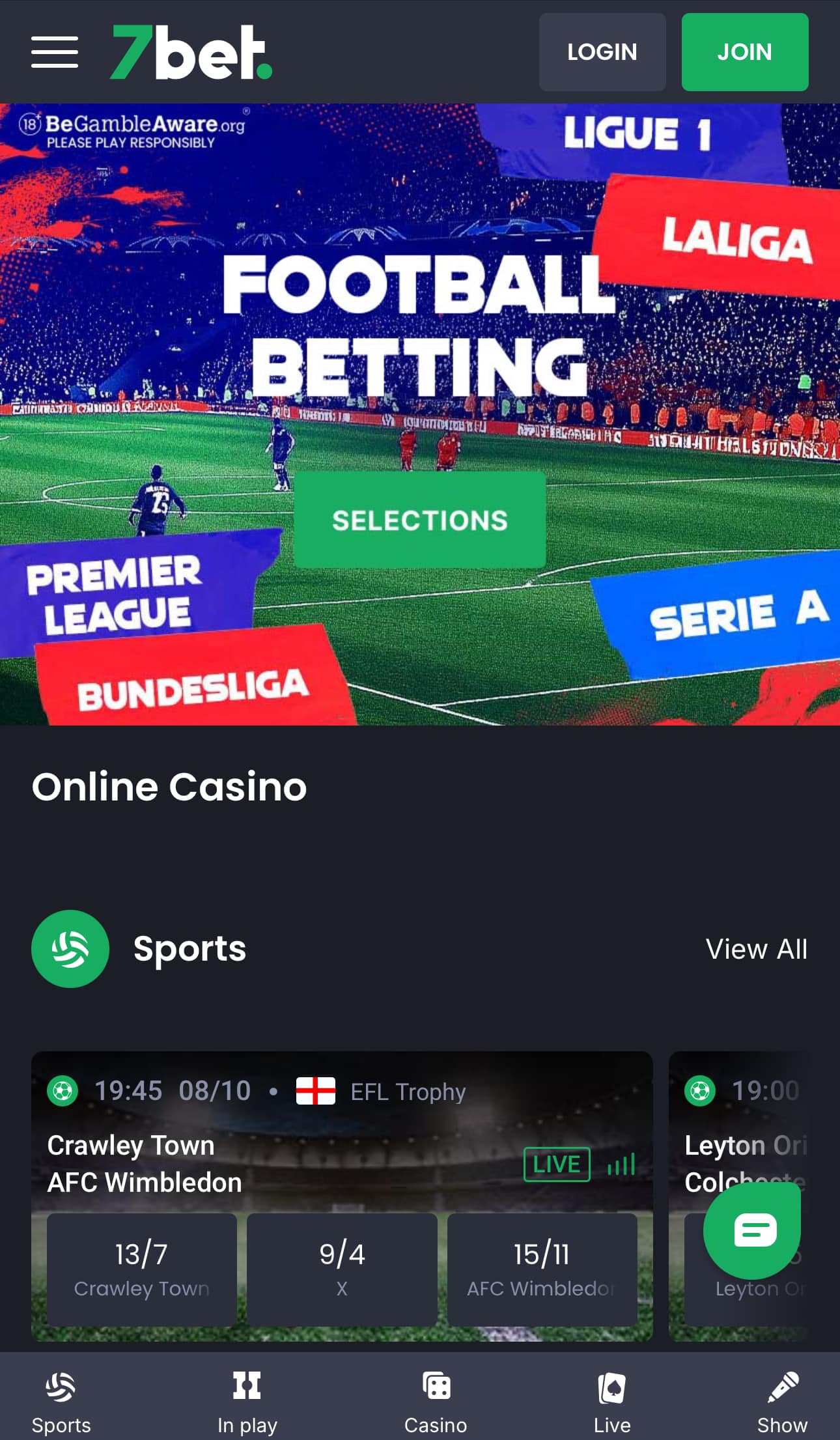 7Bet sign up offer 2025: Get £10 in free bets or a £50 casino bonus