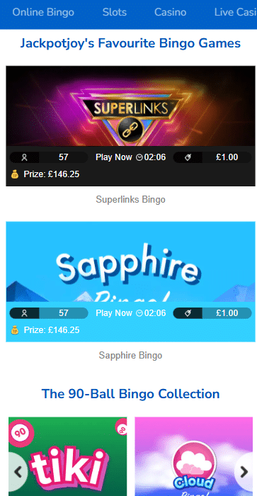 Jackpotjoy promo code 2025 | Win £50 bingo tickets or 30 free spins