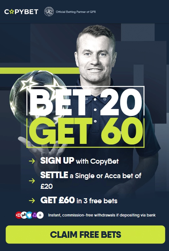 Copybet sign up offer – Get £60 in free bets (2025)